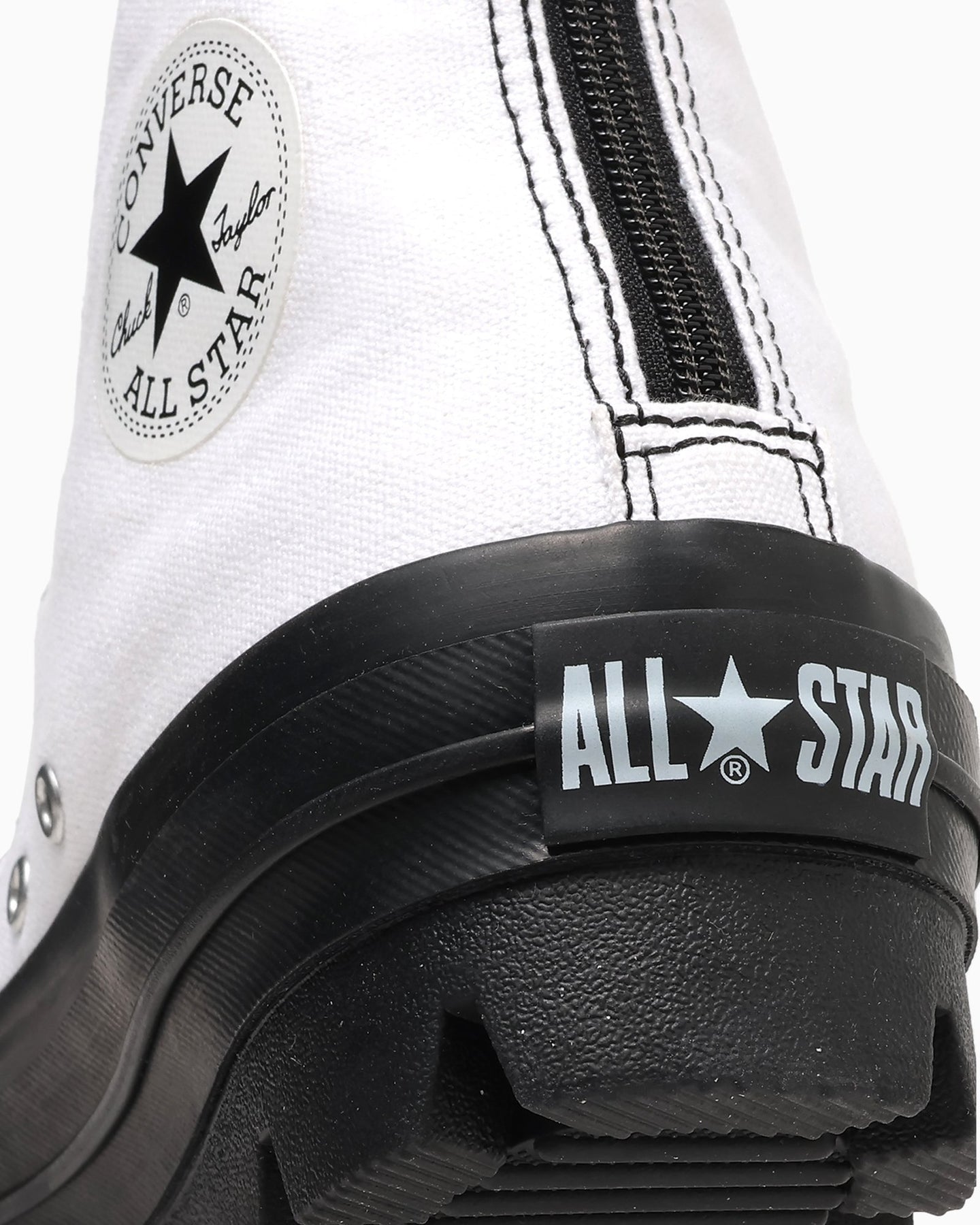 ALL STAR Ⓡ CHUNK BACKZIP HI / オールスター Ⓡ チャンク バックジップ HI (ホワイト/ブラック ...